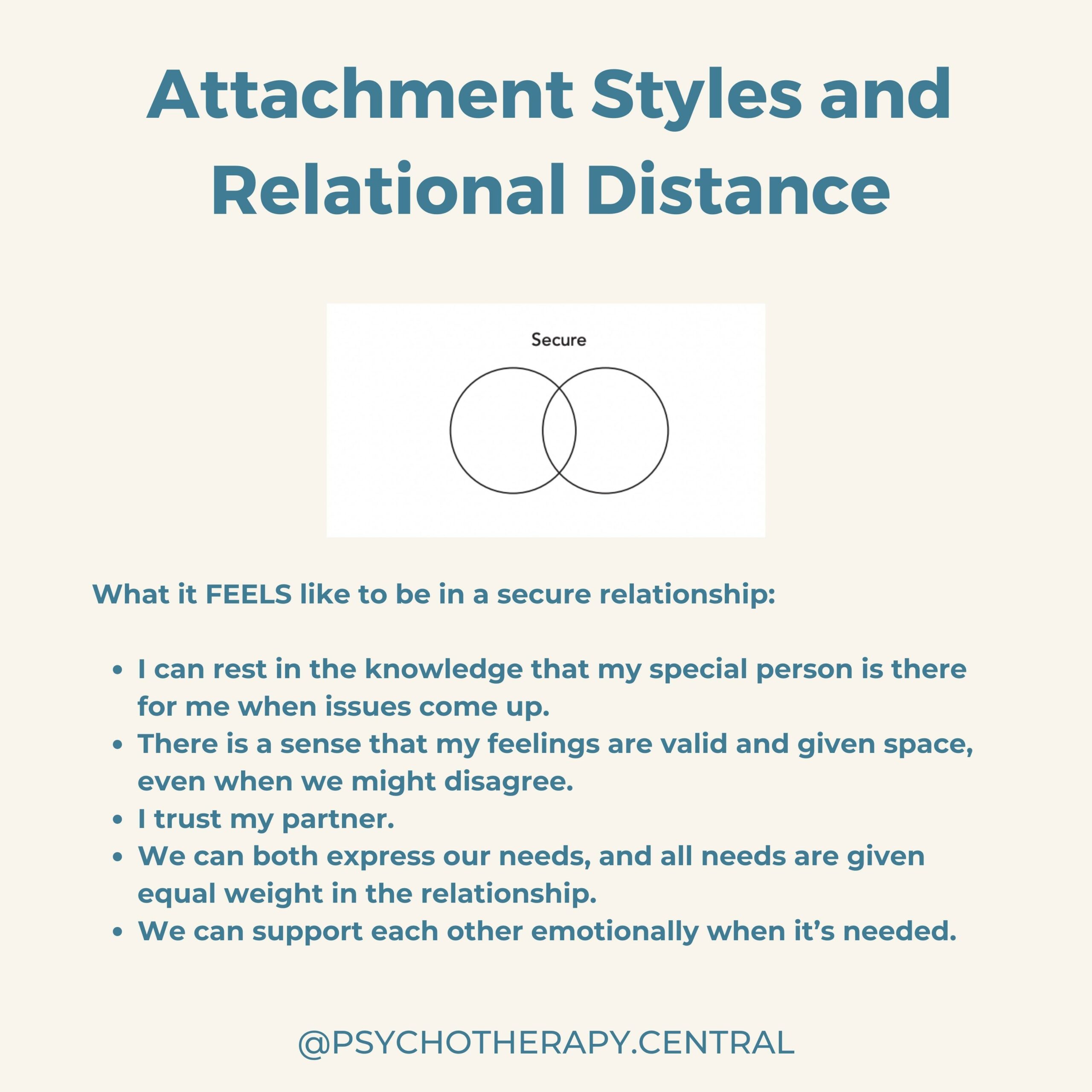 Attachment Styles and Relational Distance
