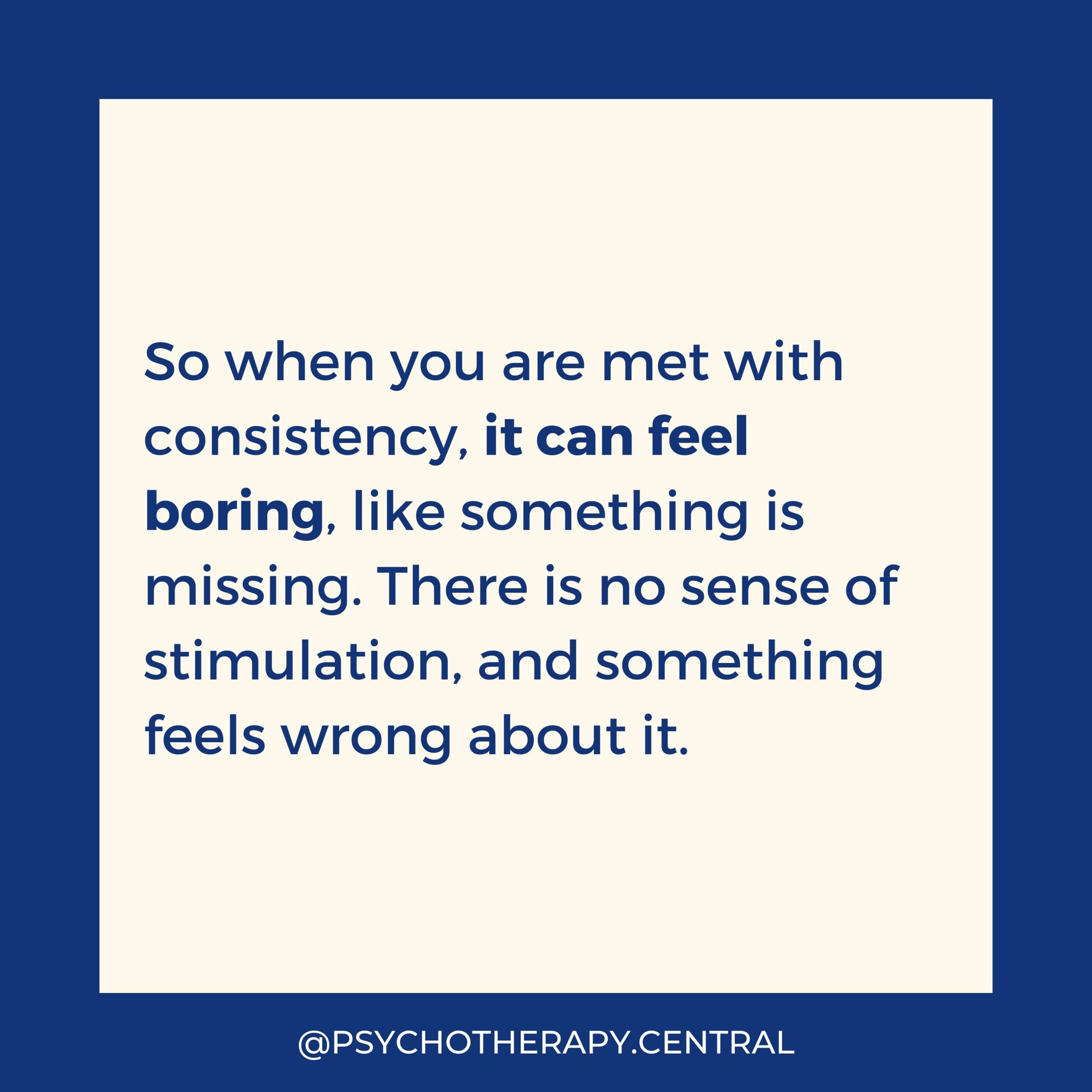 When Consistency is Boring